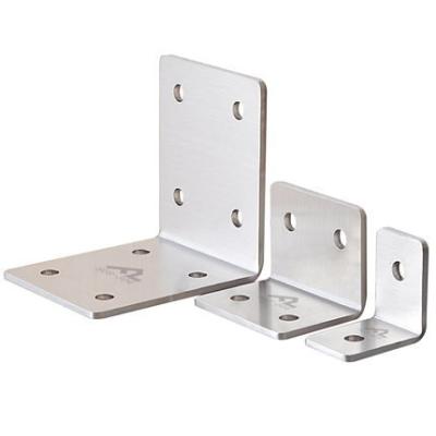 China Custom L Shape Aluminum Bracket Sheet Metal Stamping Bending 1-15mm Thickness for sale