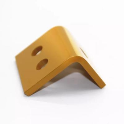 China 0.4-3mm Thickness Custom Galvanized Steel Stamping Corner Bracket for Fixed Mounting for sale