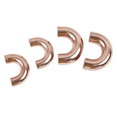 China Custom OEM Copper U Bend 180 Degree Elbow Pipe Fittings 0.5mm-25mm Thickness for sale