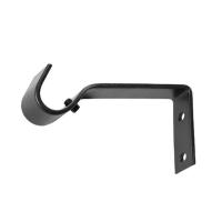 China Aluminum Polishing Metal Wall Floating Shelf Bracket Black Color 0.1mm Tolerance Custom OEM for sale