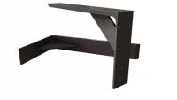 China Aluminum Polishing Metal Wall Floating Shelf Bracket Black Color 0.1mm Tolerance Custom OEM for sale