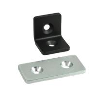 China Aluminum Polishing Metal Wall Floating Shelf Bracket Black Color 0.1mm Tolerance Custom OEM for sale