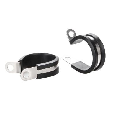 China Customizable Metal Pipe Clamp Stainless Steel 1-2 Inch Adjustable Fastener for sale