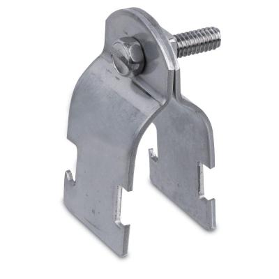 China Custom Galvanized Stainless Steel Pipe Clamps 1-2 Inch for Durable Industrial Use for sale