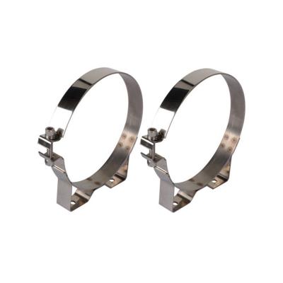 China Custom Stainless Steel Hose Clamps 0.05mm Tolerance Custom Size Metal Clamps for sale