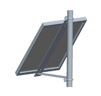 China Custom Pole Mounted Solar Panel Bracket Steel 1.5mm Thickness 8 to 20 Inch for sale