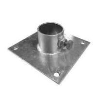 China Steel and Stainless Steel Floor Mount Base Plate with Second Operation E-coating for sale