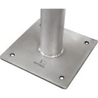 China Custom Steel Stainless Steel Floor Mount Base Plate Stamping Parts OEM Manufacturing Service for sale