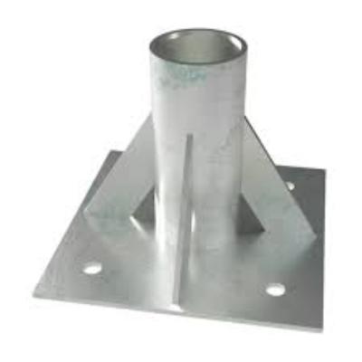 China Custom Metal Stamping Parts Floor Mount Base Plate Steel Stainless Steel 630T Press for sale