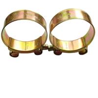 China Custom Brass Pipe Clamp with Advanced Coating and Welding Process 0.1mm Tolerance for sale