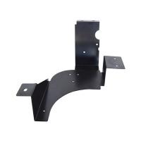 China Custom Black Painted Metal Bracket Parts Thickness 0.5mm to 25mm OEM Small Orders Accepted for sale