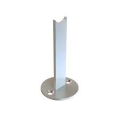 China Powder Coated Steel Stainless Steel Base Plate Floor Mounting 2mm Thickness Custom Size for sale
