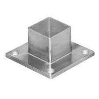 China Powder Coated Steel Stainless Steel Base Plate Floor Mounting 2mm Thickness Custom Size for sale