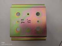 China Polished Color Plated Metal Sheet Stamping Parts 0.1-8mm Thickness for White Finish for sale