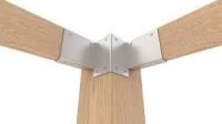 China Custom Stainless Steel Wooden Legs Brackets for Electronic Furniture CNC Stamping Parts for sale