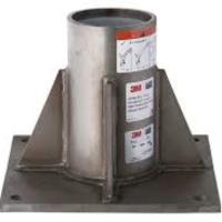 China Steel Stainless Steel Floor Mount Base Plate Laser Cutting Stamping 2mm Thickness for sale