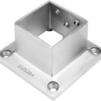 China Steel Stainless Steel Floor Mount Base Plate Laser Cutting Stamping 2mm Thickness for sale
