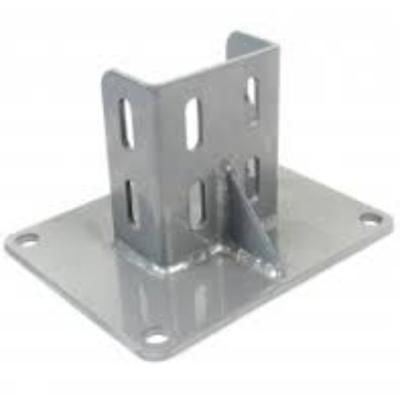 China Custom Floor Mount Base Plate Metal Stamping Parts Q235 Steel OEM Fabrication for sale