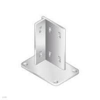 China Custom Floor Mount Base Plate Metal Stamping Parts Q235 Steel OEM Fabrication for sale