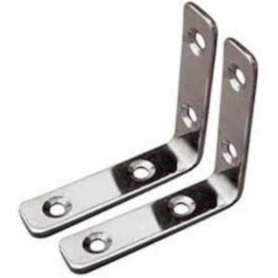 China Custom Angle Brackets Steel Stamping Parts Q235 Stainless Steel Laser Cutting CNC Bending for sale