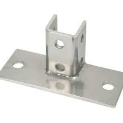 China Custom Stainless Steel Fabrication Energy Floor Mount Base Plate CNC Stamping 630T for sale