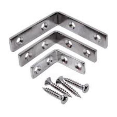China Custom E-Coated Steel Stainless Steel Angle Brackets for Energy Industry 2mm Thickness for sale