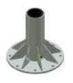 China Custom Steel Stainless Steel Floor Mount Base Plate Stamping Parts 630T Press CNC Bending for sale