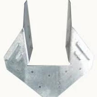 China Custom Powder Coated Steel Wooden Connector Sheet Metal Fabrication 0.1mm Tolerance for sale