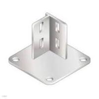 China Steel Stainless Steel Floor Mount Base Plate Custom Stamping Parts CNC Laser Cutting 630T Press for sale