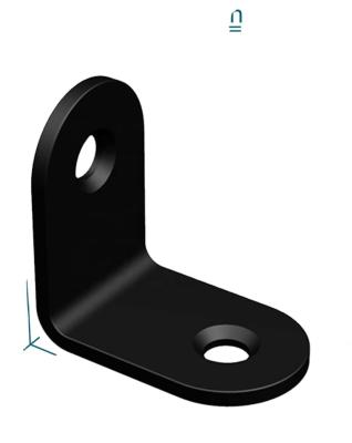 China Customized Carbon Steel L-Type Right Angle Bracket 0.1-8mm Thickness for Heavy Duty Shelving for sale