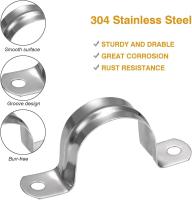 China Custom Stainless Steel Metal Buckle Water Pipe Bracket Powder Coated 0.1-8mm Thickness for sale