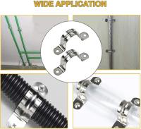 China Custom Stainless Steel Metal Buckle Water Pipe Bracket Powder Coated 0.1-8mm Thickness for sale