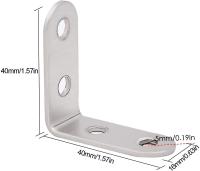 China Stainless Steel L-Shaped Right Angle Bracket Customizable for Customer Requirements for sale