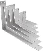 China Custom L-Shaped Stainless Steel Bracket 0.1-8mm Thickness Heavy Duty Shelving Bracket for sale