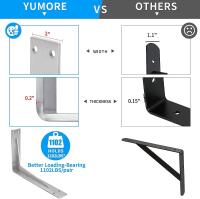 China Custom L-Shaped Stainless Steel Bracket 0.1-8mm Thickness Heavy Duty Shelving Bracket for sale