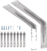 China Custom L-Shaped Stainless Steel Bracket 0.1-8mm Thickness Heavy Duty Shelving Bracket for sale