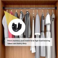 China Wardrobe Hanger Fixed Support with Customized Stainless Steel Bracket for sale