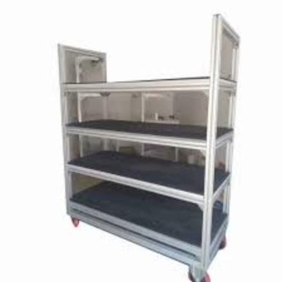 China Aluminum Bolt-less Storeroom Rack 80000 sqm Factory Custom Storage for Electrical Communication Industry for sale