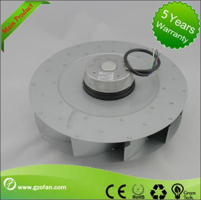 China Low Noise 220VAC Backward Curved Centrifugal  Blower Fan Insulation Class B 250mm for sale