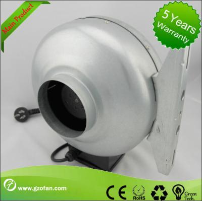 China Ducted Inline Fan, Powerful Centrifugal Metal Duct Fan With Built-In Motor Speed Controller for sale