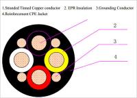 China Type G 4-Conductor Portable Power Cable 2kV for Mining Equipment - 90°C Rating, Multiple AWG Sizes for sale