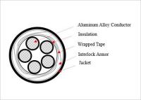 China 8000 Series Aluminum Alloy XHHW-2 MC Cable 600V with XLPE Insulation and Interlocked Armor for sale