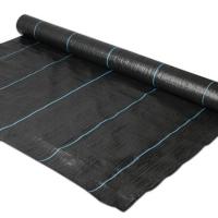 China PP Nonwoven Anti Weed Mat 90gsm Black Polypropylene Agriculture Weed Barrier Fabric for sale