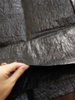 China PP Woven Anti Weed Mat 90gsm Black Plastic Mulch Film Ground Cover 1m x 50m for sale