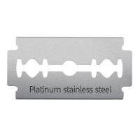 China Double Edge Razor Blades 100 Pack Stainless Steel Platinum Coated Men Safety Shaving for sale