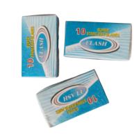 China Double Edge Safety Razor Blade Stainless Steel 2.2x4.4cm Platinum Coated 100 Pack for sale