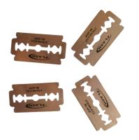 China Imported Sweden Stainless Steel Double Edge Safety Razor Blade 2.2x4.4cm Platinum Coated for sale