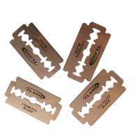 China Imported Sweden Stainless Steel Double Edge Safety Razor Blade 2.2x4.4cm Platinum Coated for sale