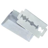 China Wholesale Double Edge Safety Razor Blades 2.2x4.4cm Stainless Steel 100 Pack for sale