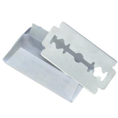 China Wholesale Double Edge Safety Razor Blades 2.2x4.4cm Stainless Steel 100 Pack for sale